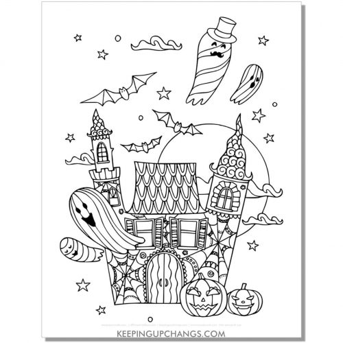 19+ Free Haunted House Coloring Pages, Sheets [POPULAR Printables!]