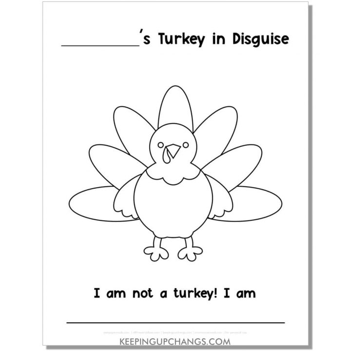 Free Turkey Disguise Project Templates [MOST POPULAR Printables!]