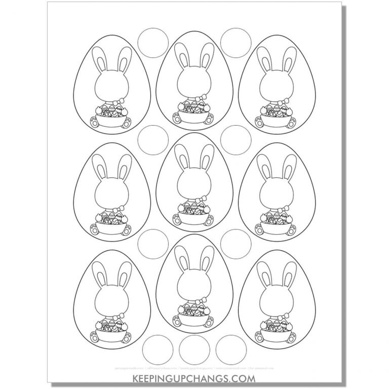 Free Easter Egg Templates, Outlines Silhouettes [TOP Printables!]