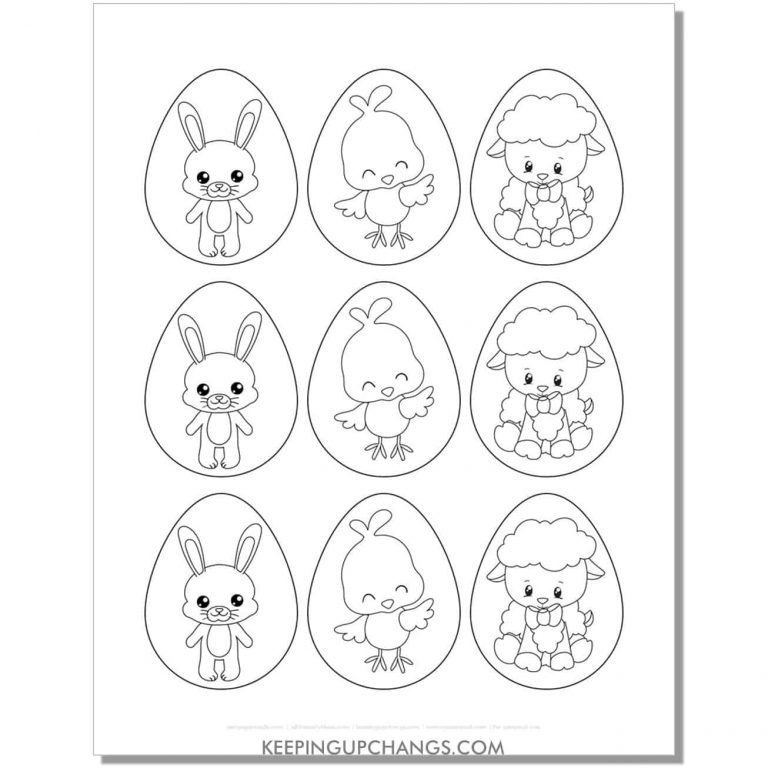 Free Easter Egg Templates, Outlines Silhouettes [TOP Printables!]