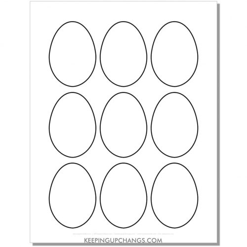Free Easter Egg Templates, Outlines Silhouettes [TOP Printables!]