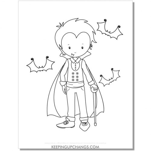 21+ Free Vampire Coloring Pages, Sheets [MOST POPULAR Printables!]