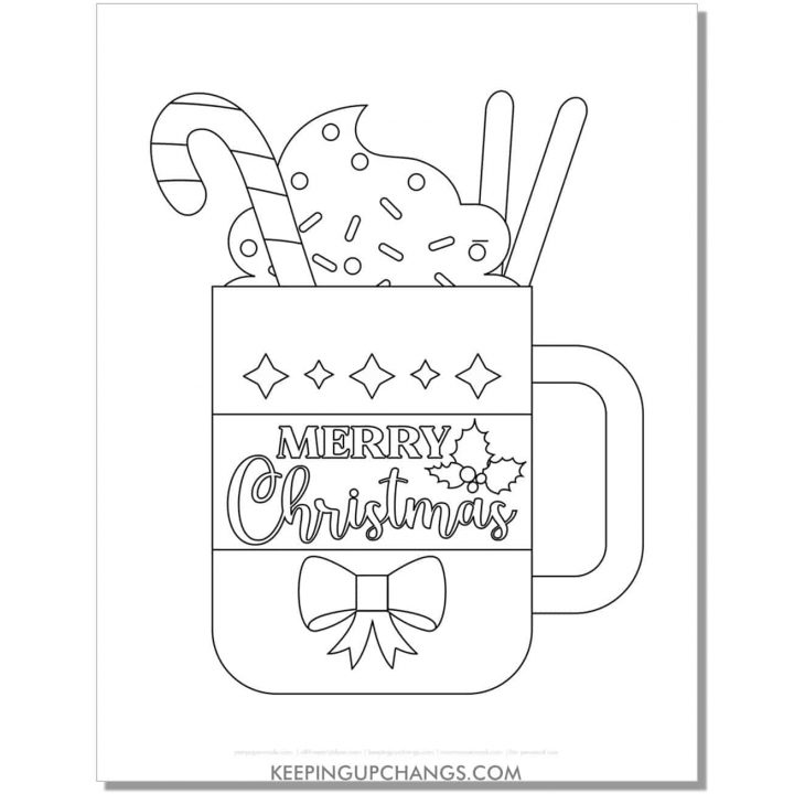 Hot Chocolate Candy Candy Cane Christmas Printables