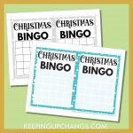 Christmas Bingo Blank Card Templates [FREE Printables!]