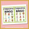 Christmas Bingo Color Pictures & Words (3x3 Grid) [FREE Printable]