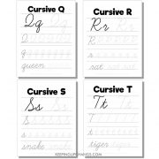 Free Large Letter Cursive Worksheets, Printables [POPULAR Download!]