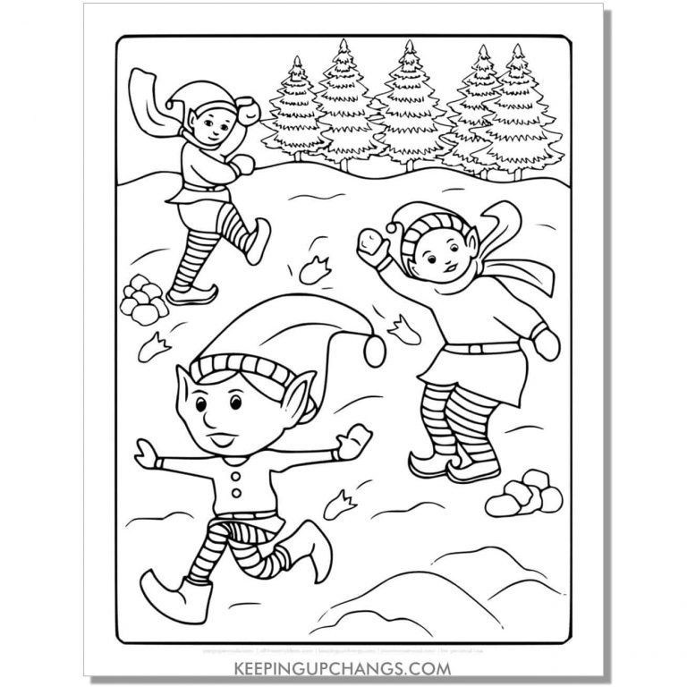 49+ Free Elf Coloring Pages, Sheets [MOST POPULAR Printables!]