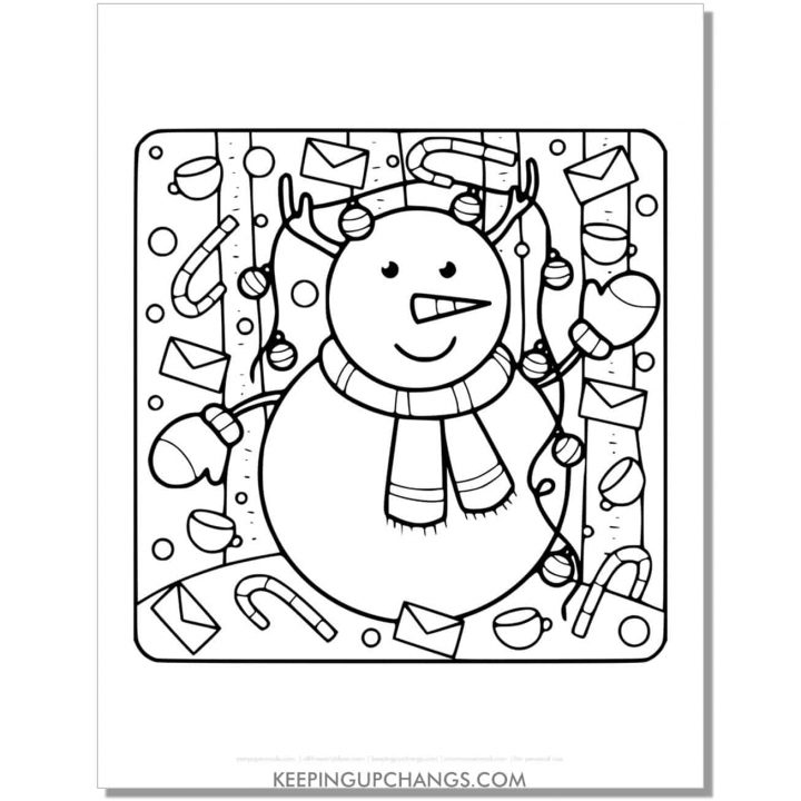 25+ Free Snowman Coloring Pages, Sheets [MOST POPULAR Printables!]
