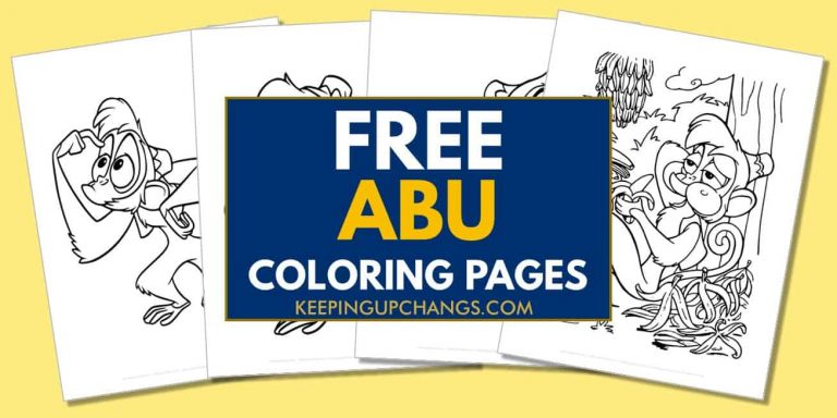 25+ Free Abu Coloring Pages, Sheets [MOST POPULAR Printables!]