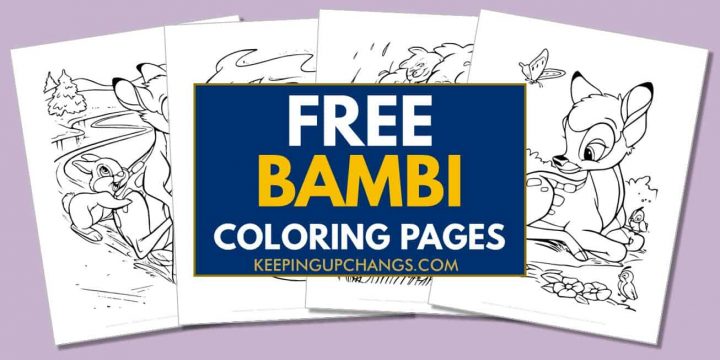 21+ Free Bambi Coloring Pages, Sheets [MOST POPULAR Printables!]