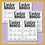 Free Easter Bingo Game Card Printables [Tons of Variety!]