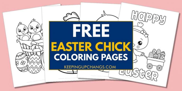 15+ Free Easter Chick Coloring Pages, Sheets [POPULAR Printables!]