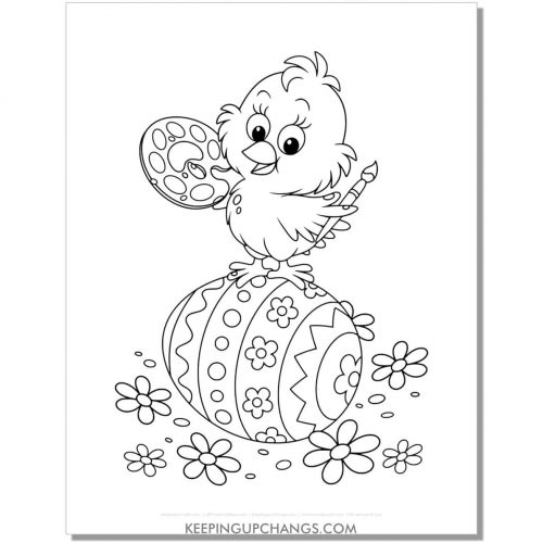 15+ Free Easter Chick Coloring Pages, Sheets [POPULAR Printables!]