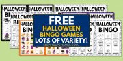 Free Halloween Bingo Game Card Printables [Tons of Variety!]
