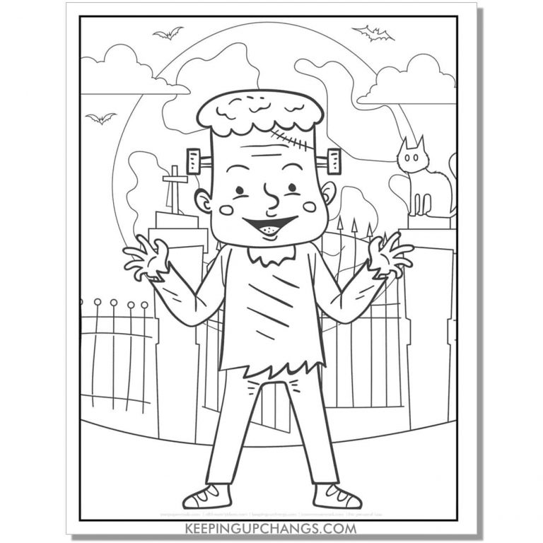 13+ Free Frankenstein Coloring Pages, Sheets [POPULAR Printables!]
