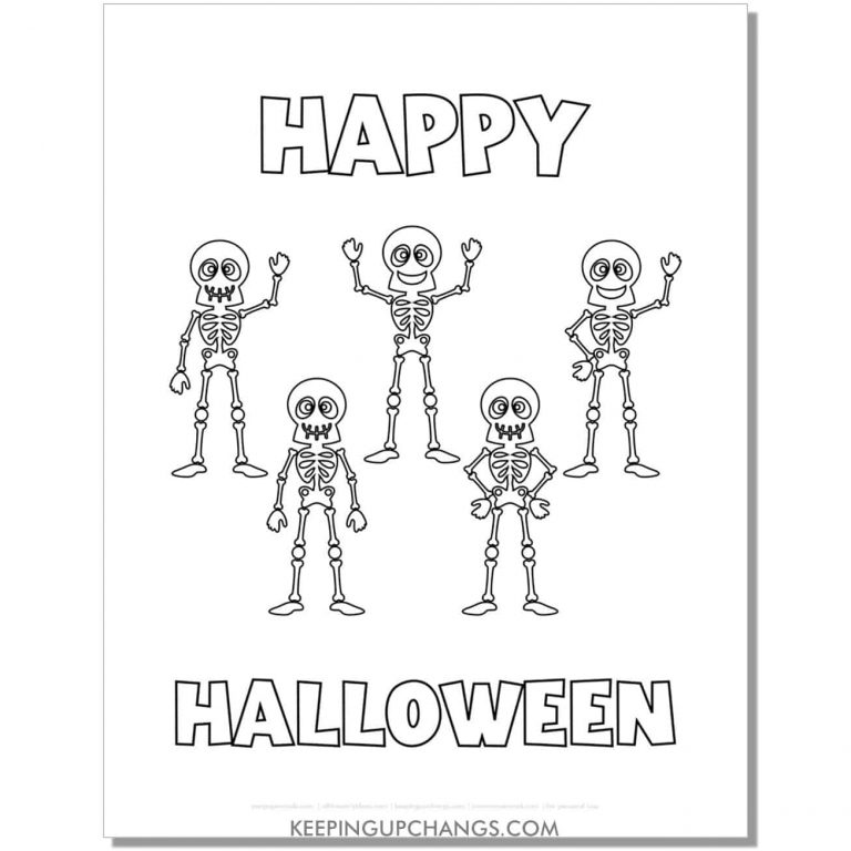 29+ Free Skeleton Coloring Pages, Sheets [MOST POPULAR Printables!]