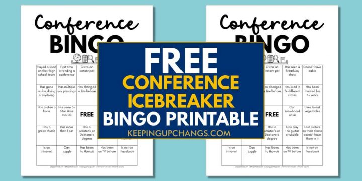 Conference Bingo Human Icebreaker [FREE Printable!]