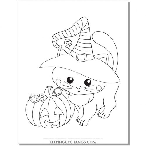 47+ Free Halloween Cat Coloring Pages, Sheets [POPULAR Printables!]