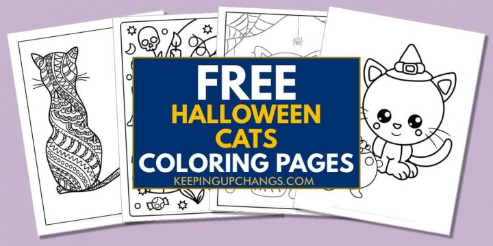 47+ Free Halloween Cat Coloring Pages, Sheets [POPULAR Printables!]