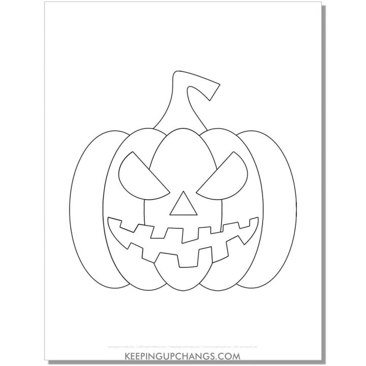65+ Free Halloween Pumpkin & Jack O Lantern Coloring Pages, Sheets [TOP ...