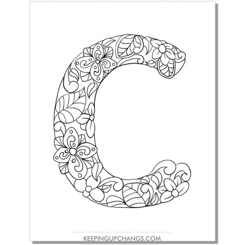 Free Letter C Coloring Pages, Sheets [TOP Printables!]