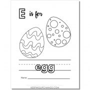 Free Letter E Coloring Pages, Sheets [TOP Printables!]