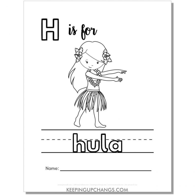 Free Letter H Coloring Pages, Sheets [TOP Printables!]