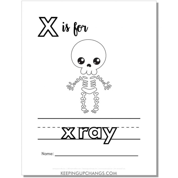 Free Letter X Coloring Pages, Sheets [TOP Printables!]