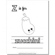 Free Letter Z Coloring Pages, Sheets [TOP Printables!]