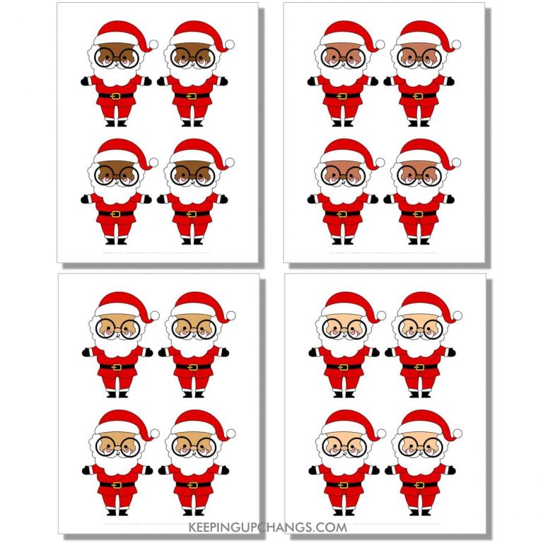 Free Santa Outlines, Templates, Silhouettes [MOST POPULAR Printables!]