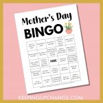 Mother's Day Bingo Activity Challenge [FREE Printable!]