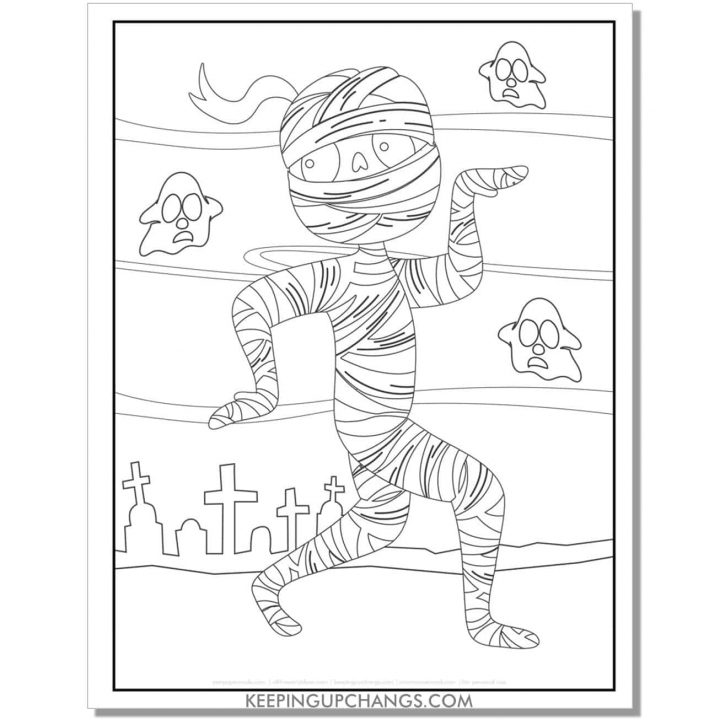 15+ Free Mummy Coloring Pages, Sheets [MOST POPULAR Printables!]
