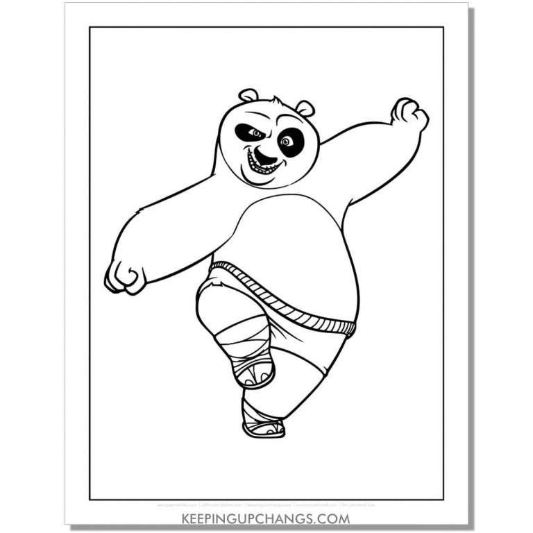 19+ Free Kung Fu Panda Coloring Pages [MOST POPULAR Printables!]