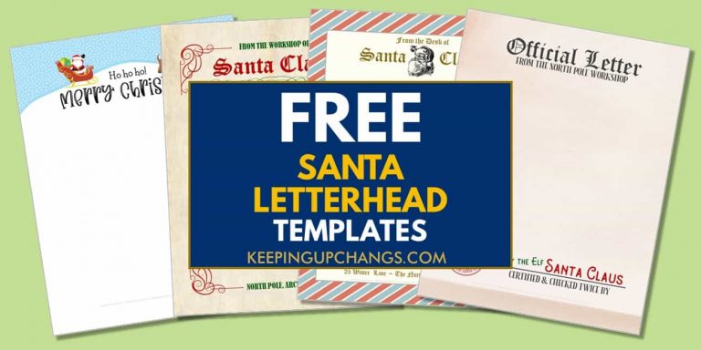 15+ Free Santa Letterhead Printables [TONS of Variety!]