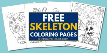 29+ Free Skeleton Coloring Pages, Sheets [MOST POPULAR Printables!]