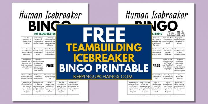 Human Icebreaker Bingo for Teambuilding [FREE Printable!]