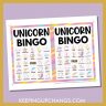 Unicorn Bingo Pictures & Words (5x5 & 4x4 Grid) [FREE Printables!]