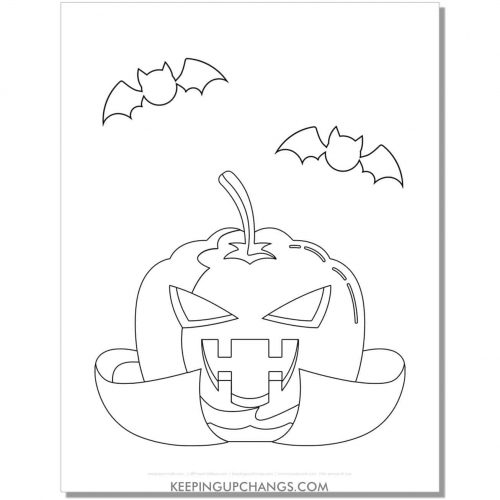 65+ Free Halloween Pumpkin & Jack O Lantern Coloring Pages, Sheets [TOP ...