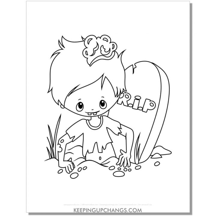 31+ Free Zombie Coloring Pages, Sheets [MOST POPULAR Printables!]