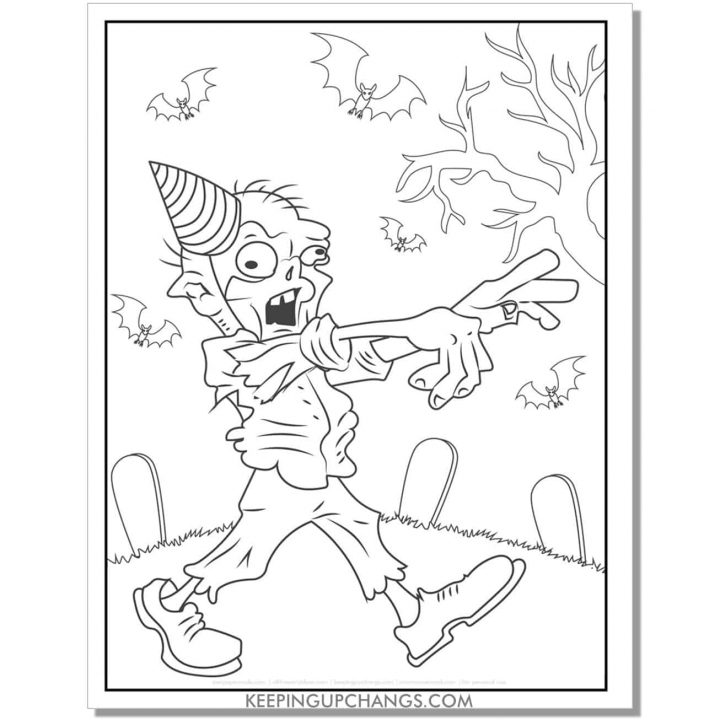 31+ Free Zombie Coloring Pages, Sheets [MOST POPULAR Printables!]