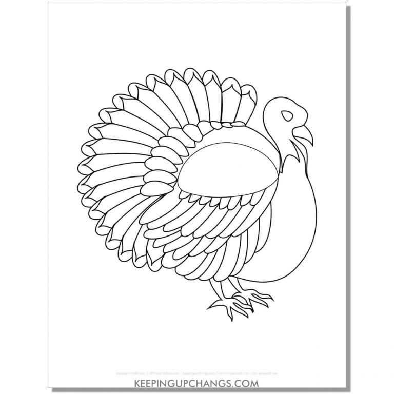Free Turkey Outlines, Templates, Stencils [MOST POPULAR Printables!]