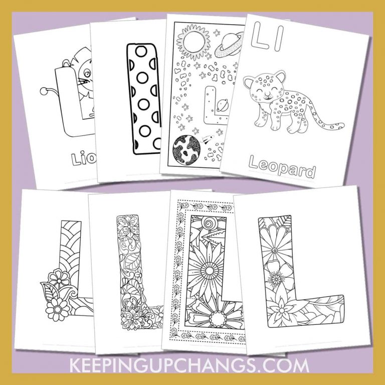 Free Letter L Coloring Pages, Sheets [TOP Printables!]