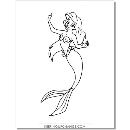 35+ Free Ariel Coloring Pages, Sheets [MOST POPULAR Printables!]
