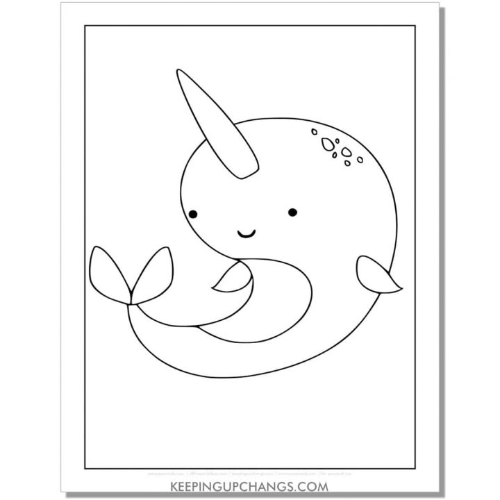11+ Free Narwhal Coloring Pages, Sheets [MOST POPULAR Printables!]