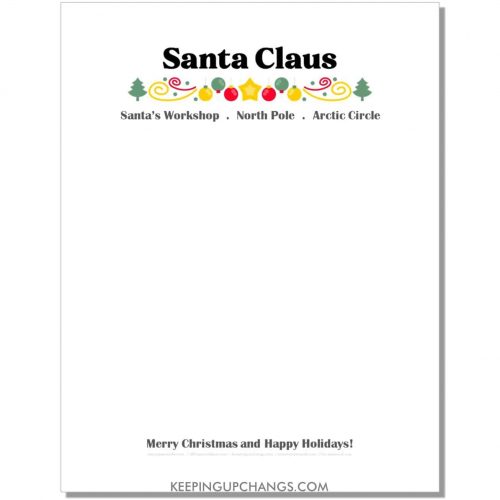 15+ Free Santa Letterhead Printables [TONS of Variety!]